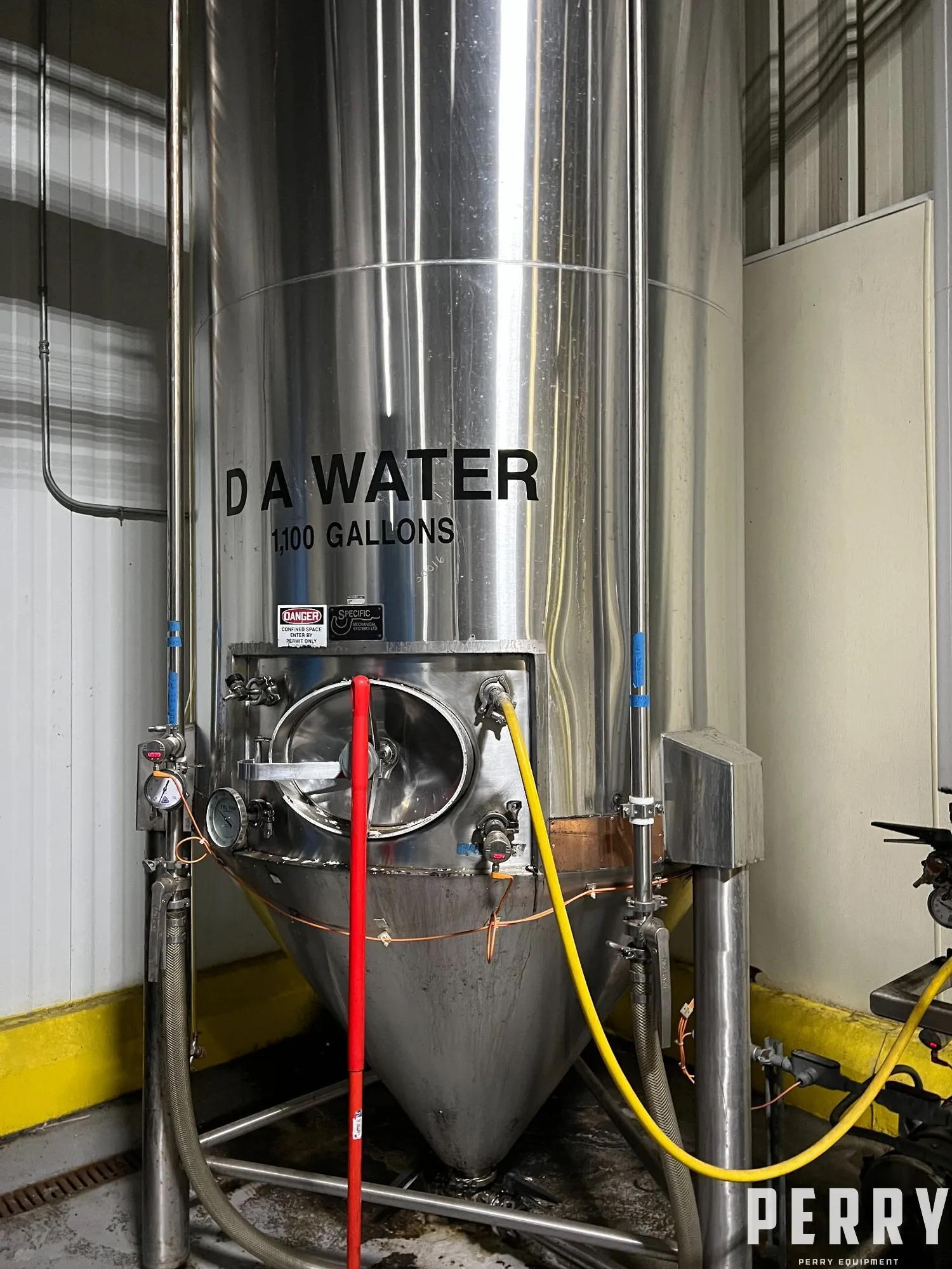 Used SPECIFIC MECHANICAL SYSTEMS 1,100 GALLON Stainless Steel Tanks ...