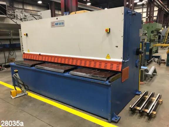 Used 10 Ft. X 3/8" Knuth Hydraulic Shear #28035 | Kempler Industries