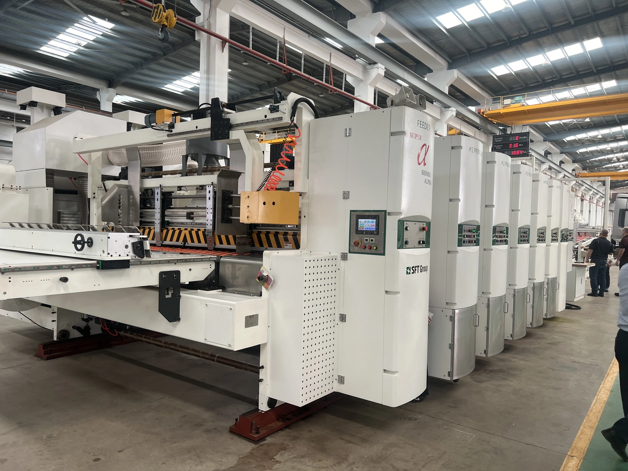 New 2025 SHINKO 1636 66" X 142" SHINKO SA1636-RDC 'SUPER-ALPHA' SERVO FLEXO FOLDER GLUER ...