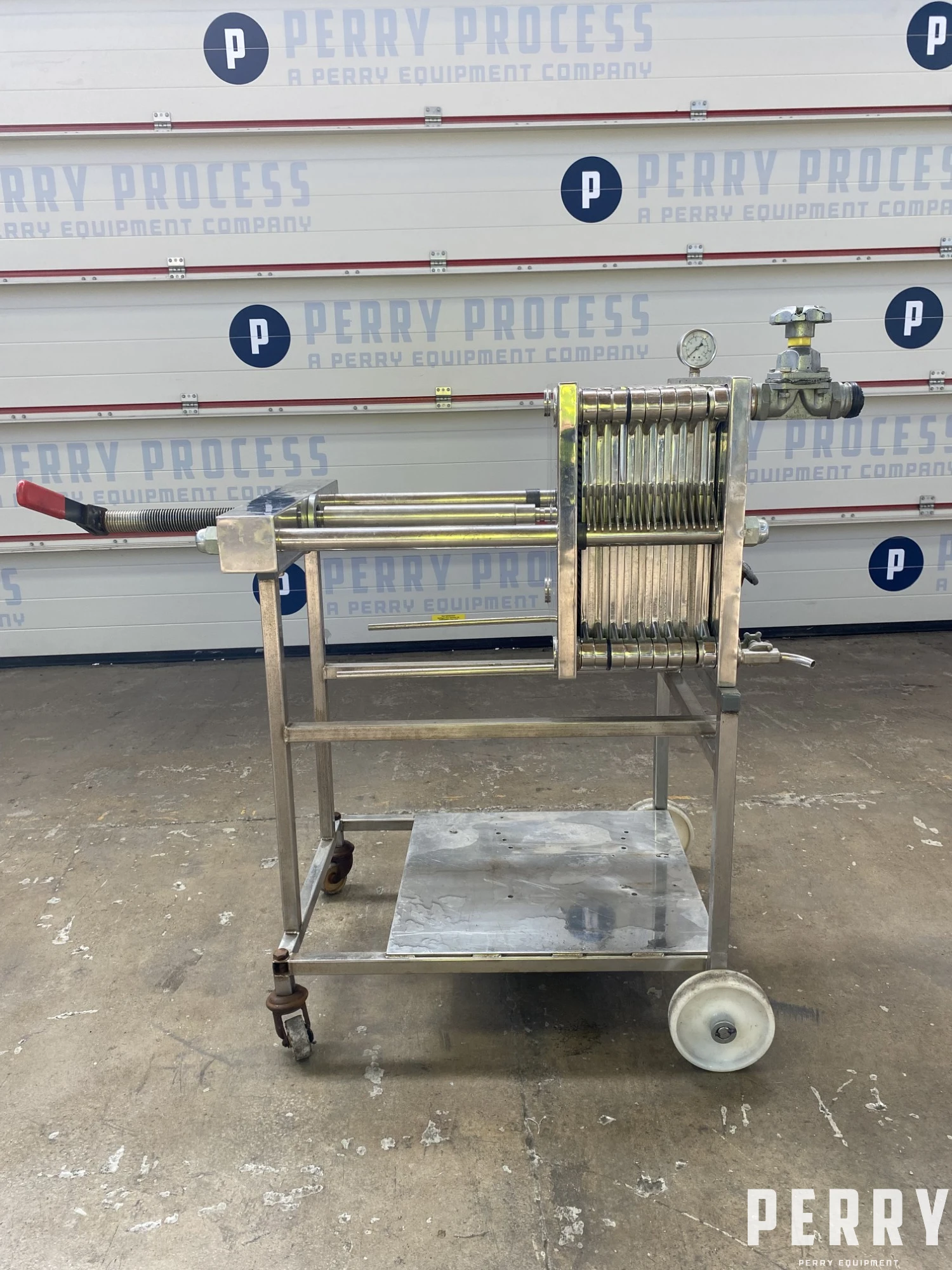 Used APV CARLSON 5.2 SqM Filter Plate & Frame L1615-03 | Perry Equipment