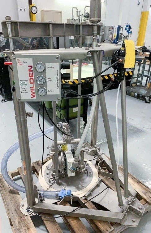 Used Wilden Drum Unloading System/Pump from Food Plant | EcReCon Inc