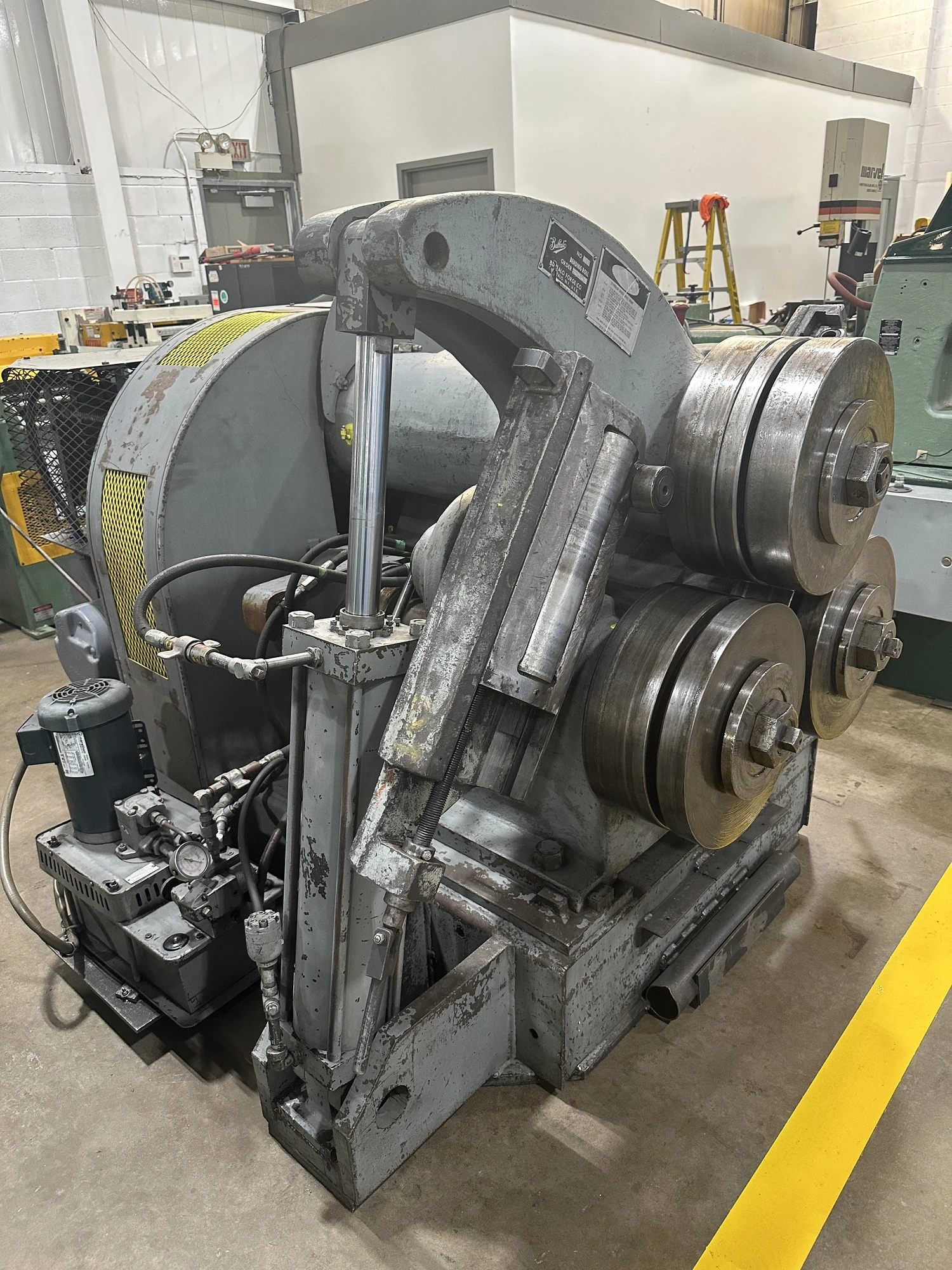 Used 4" X 4" X 5/8" Buffalo #2VBR Angle Bending Roll #29233 | Kempler ...