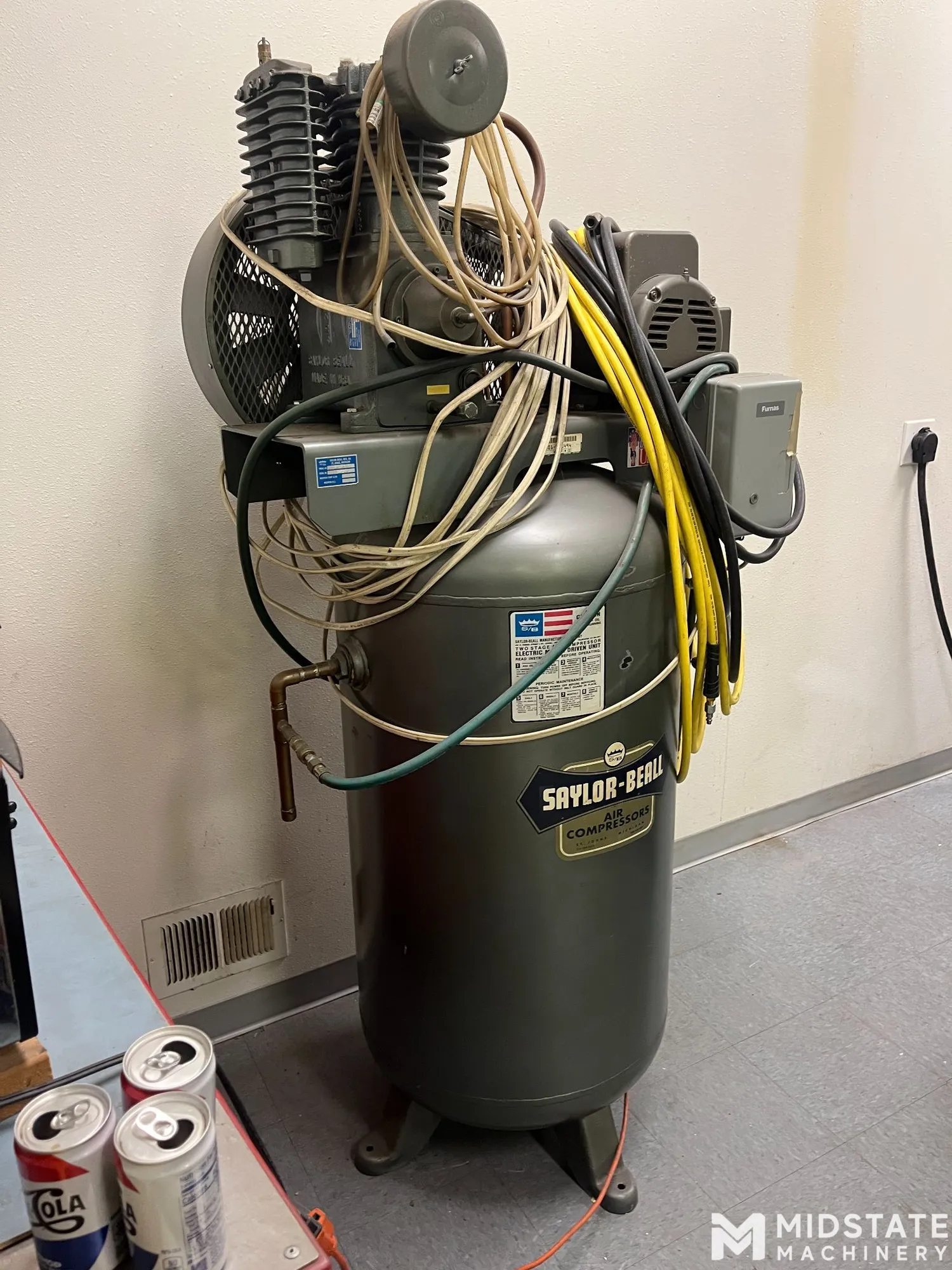 Used SAYLOR-BEALL VT-735-80 Tank Mounted Air Compressors 3952 ...