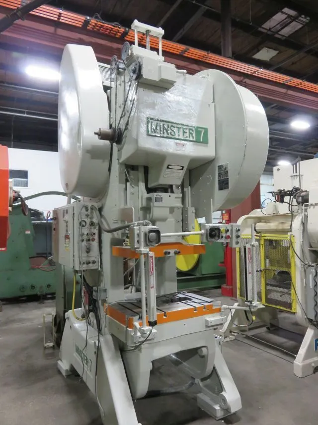Used MINSTER 75 TON O.B.I, Back Geared, Single Crank Presses 13699J ...