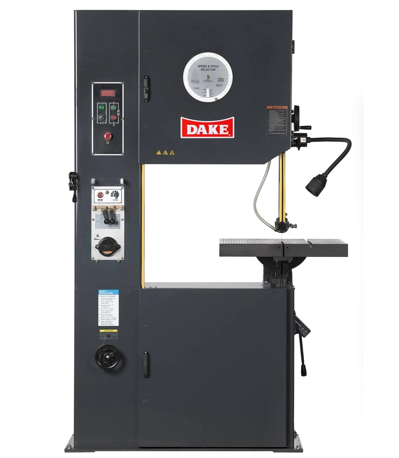 New DAKE V-26E Vertical Band Saw | Kempler Machinery