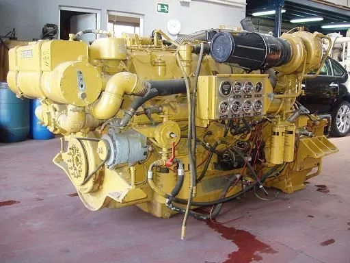 Item# E4260 - Caterpillar 3412C Marine 1350HP, 2300RPM Diesel Engine ...