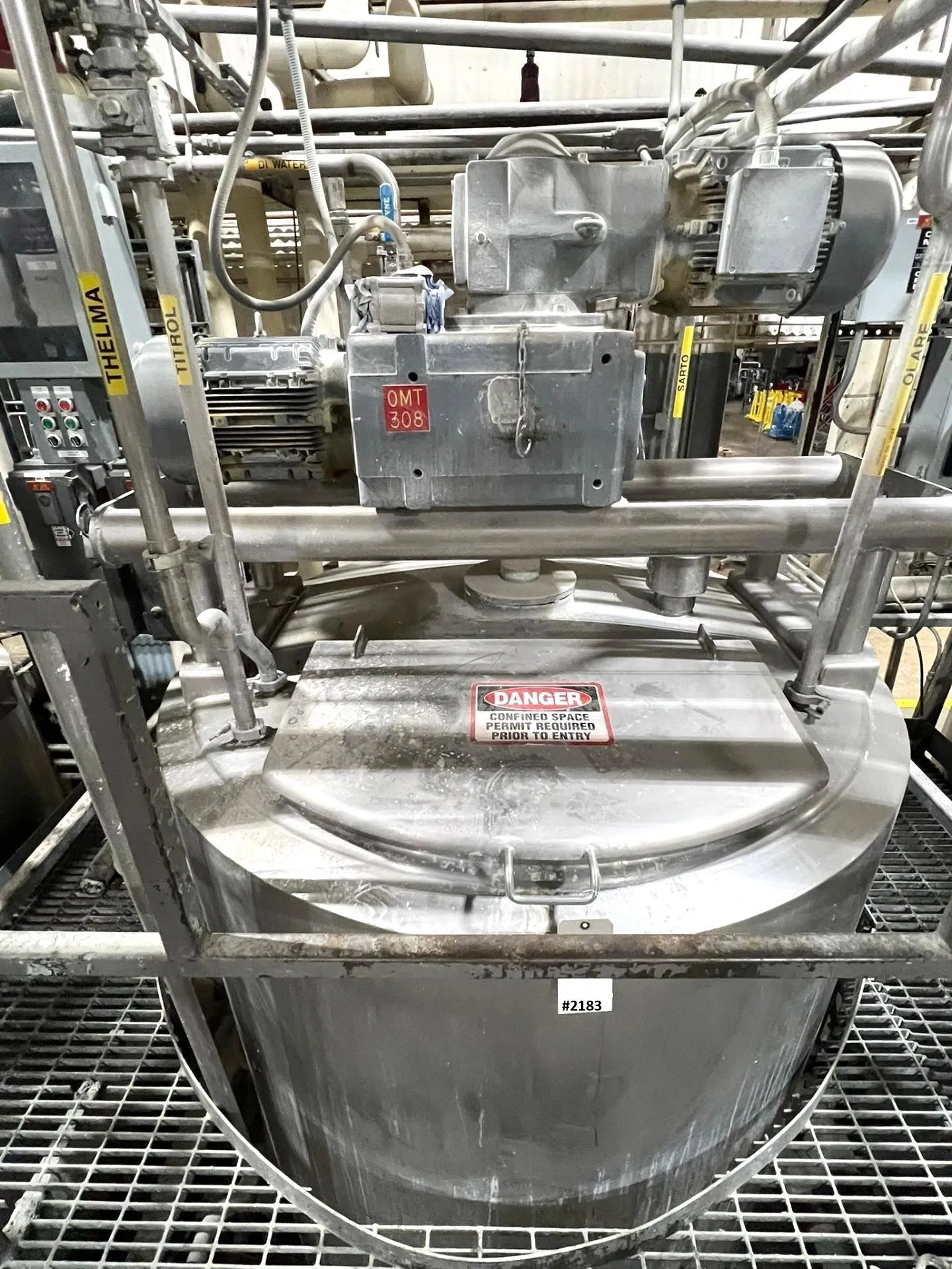 Used FELDMEIER 1500 Gallon Feldmeier Tank / Kettle Double Motion Scrape ...