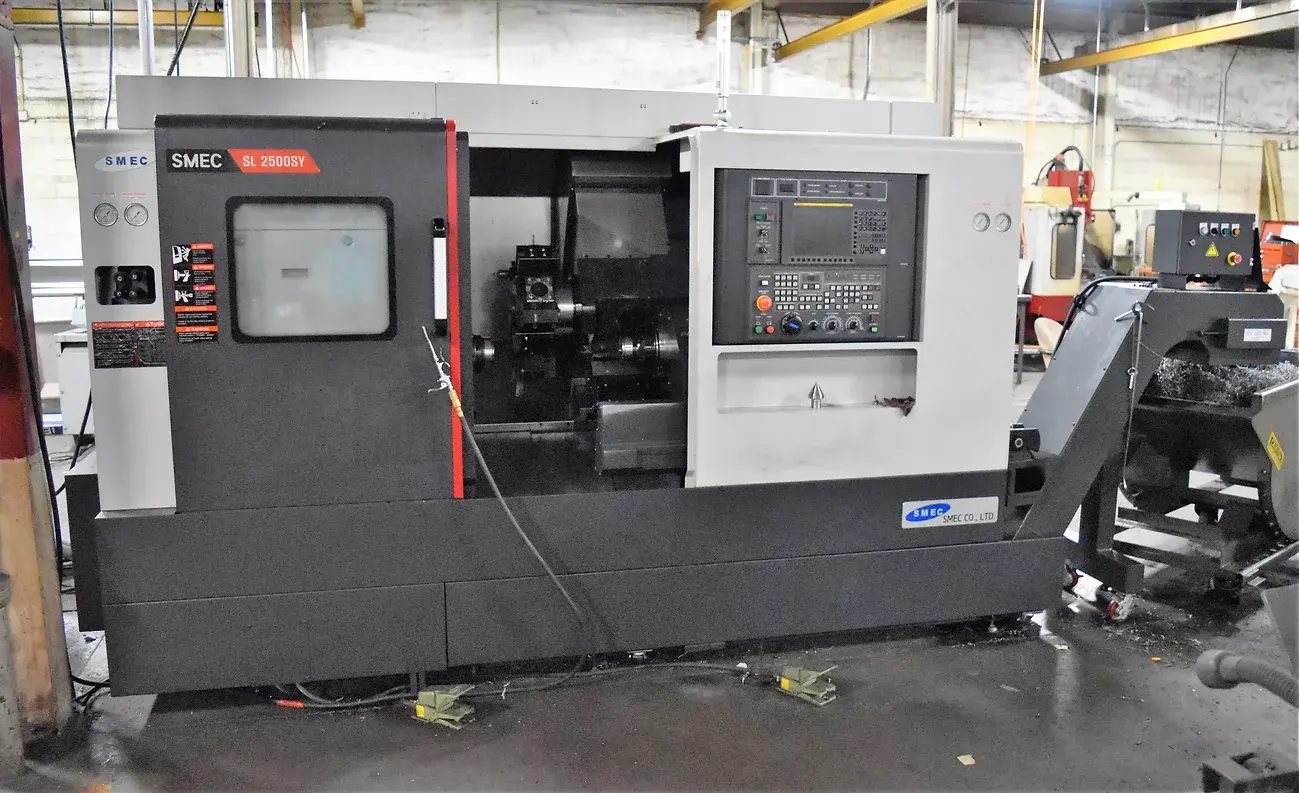 Used 2018 SAMSUNG SL-2500BSY Lathes, CNC (3-Axis or More) Q10766 ...