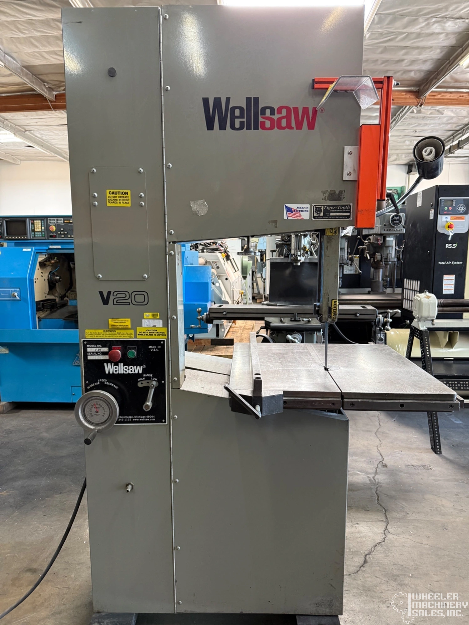 Used WELLSAW V20 SAWS, BAND, VERTICAL 7625 | Wheeler Machinery Sales