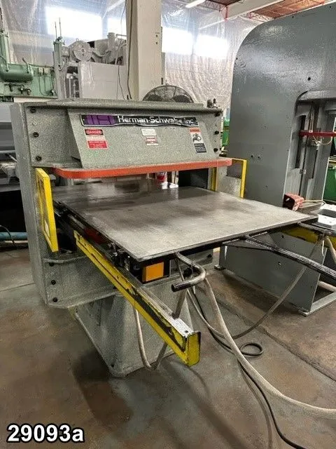 Used 50 Ton Schwabe Model DG-HD Die Hydraulic Cutting Press | Kempler ...