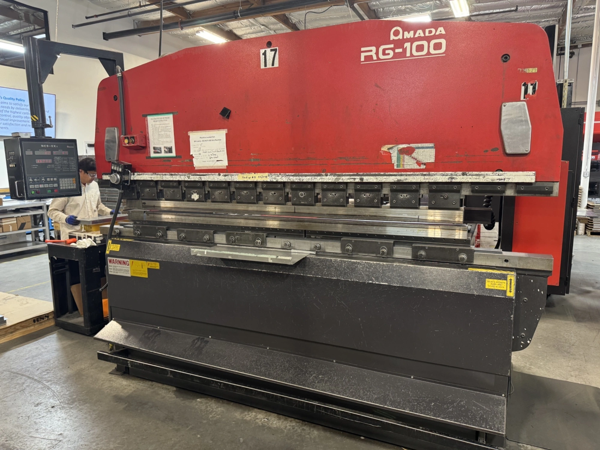 Used 1996 AMADA RG-100 Press Brakes | Norcal Machinery