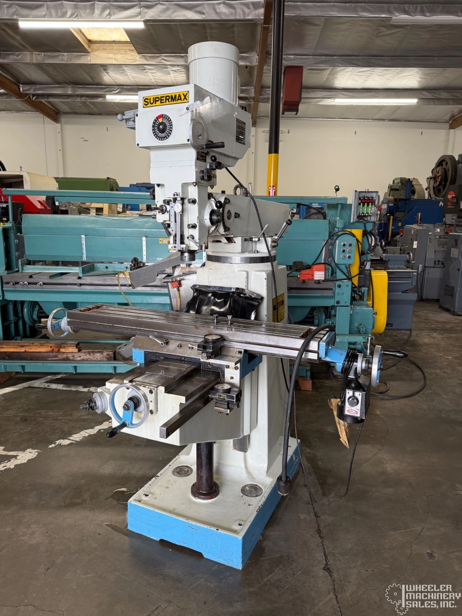 SUPERMAX Model YCM-1 1/2V Vertical Milling Machine | Wheeler Machinery ...