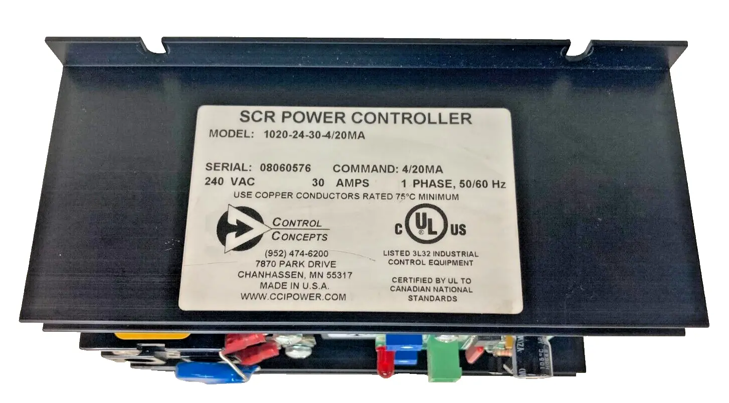 Control Concepts SCR Power Controller 1020-24-30-4/20MA 1651-24-30 240 V (10821) | ANACAPA ...