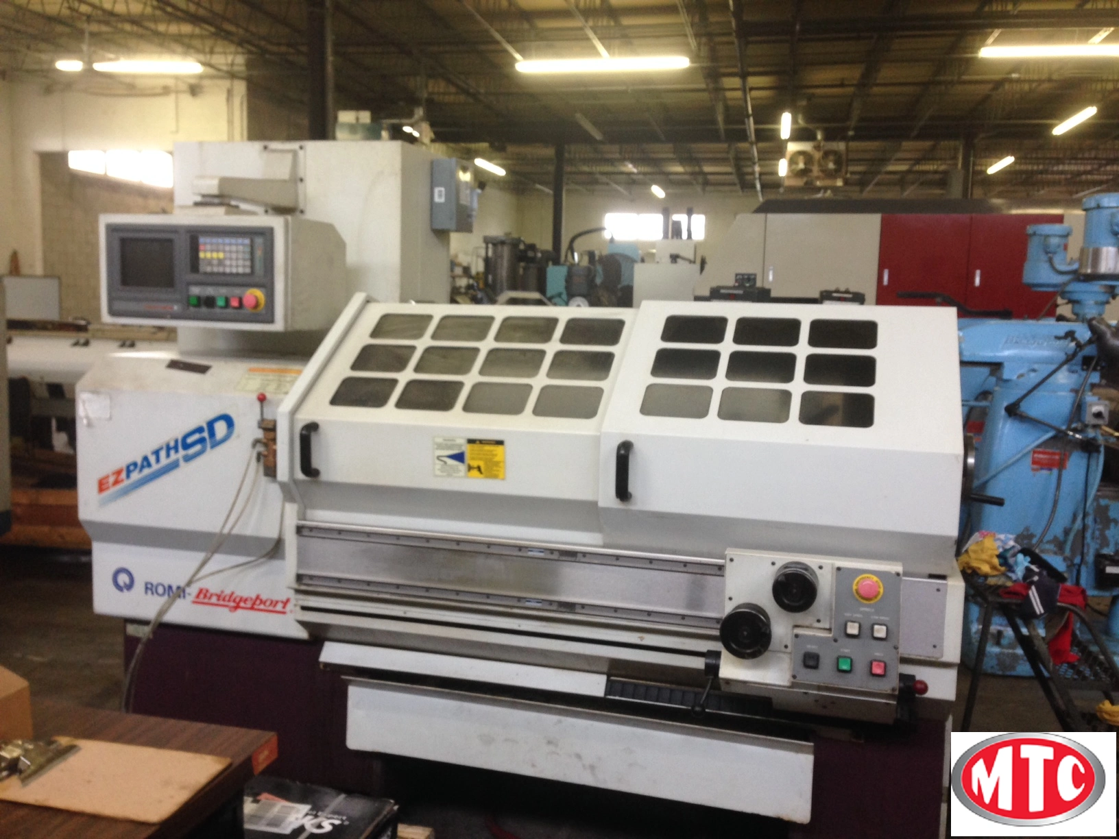 Used 1999 BRIDGEPORT ROMI EZ PATH II Flat Bed CNC Lathes 2493 | Myers ...