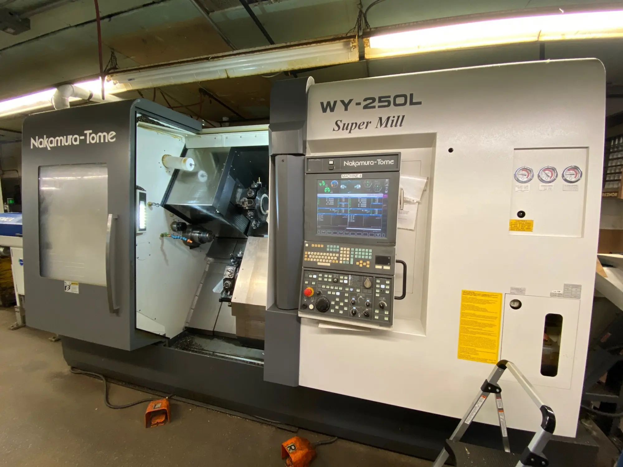 Used 2014 NAKAMURA-TOME SUPER MILL WY-250L CNC LATHES MULTI AXIS 210874 ...