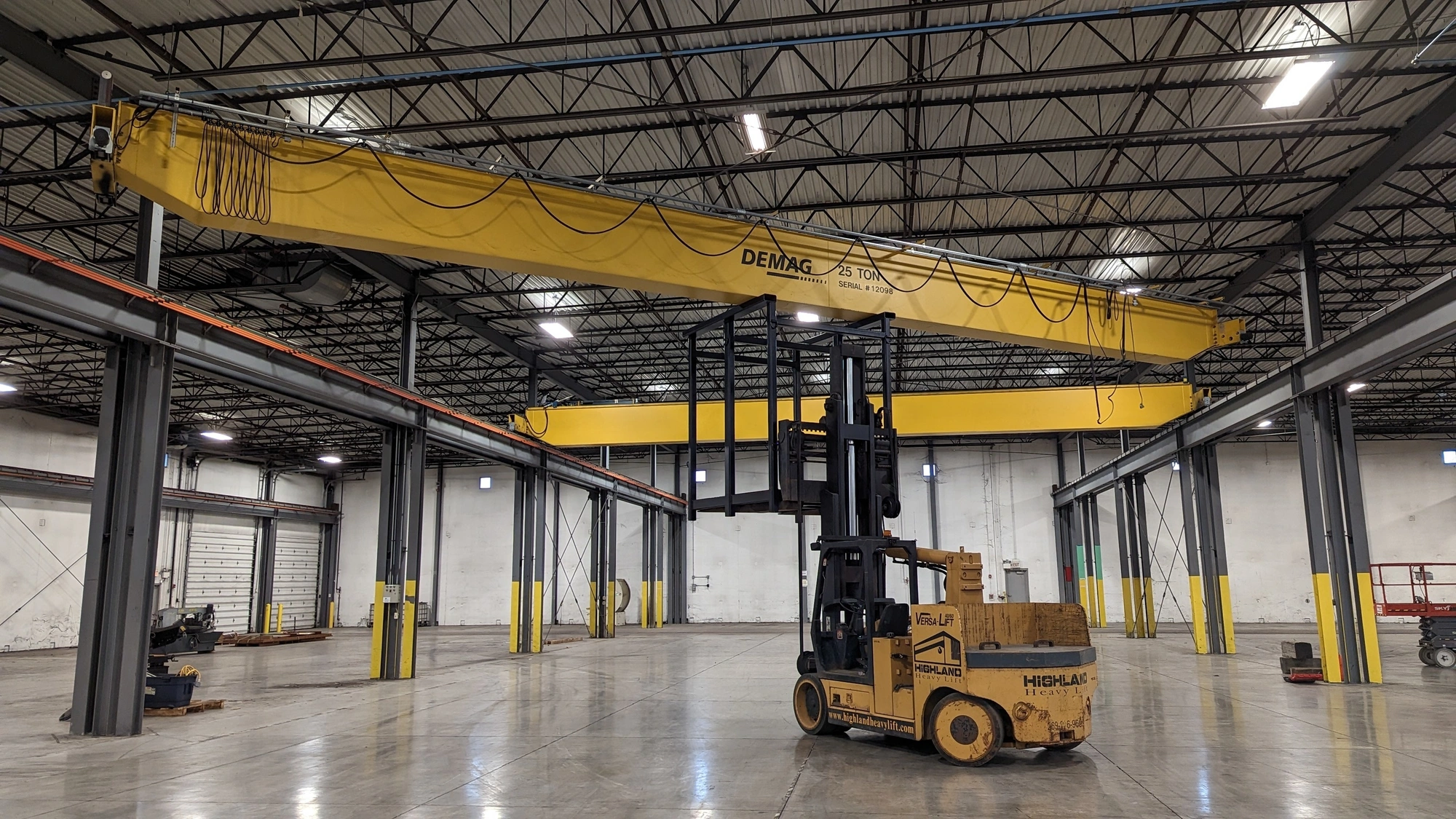 Crane Removal, 25T & 15T x 57' Demag cranes in IL. Sell your used ...