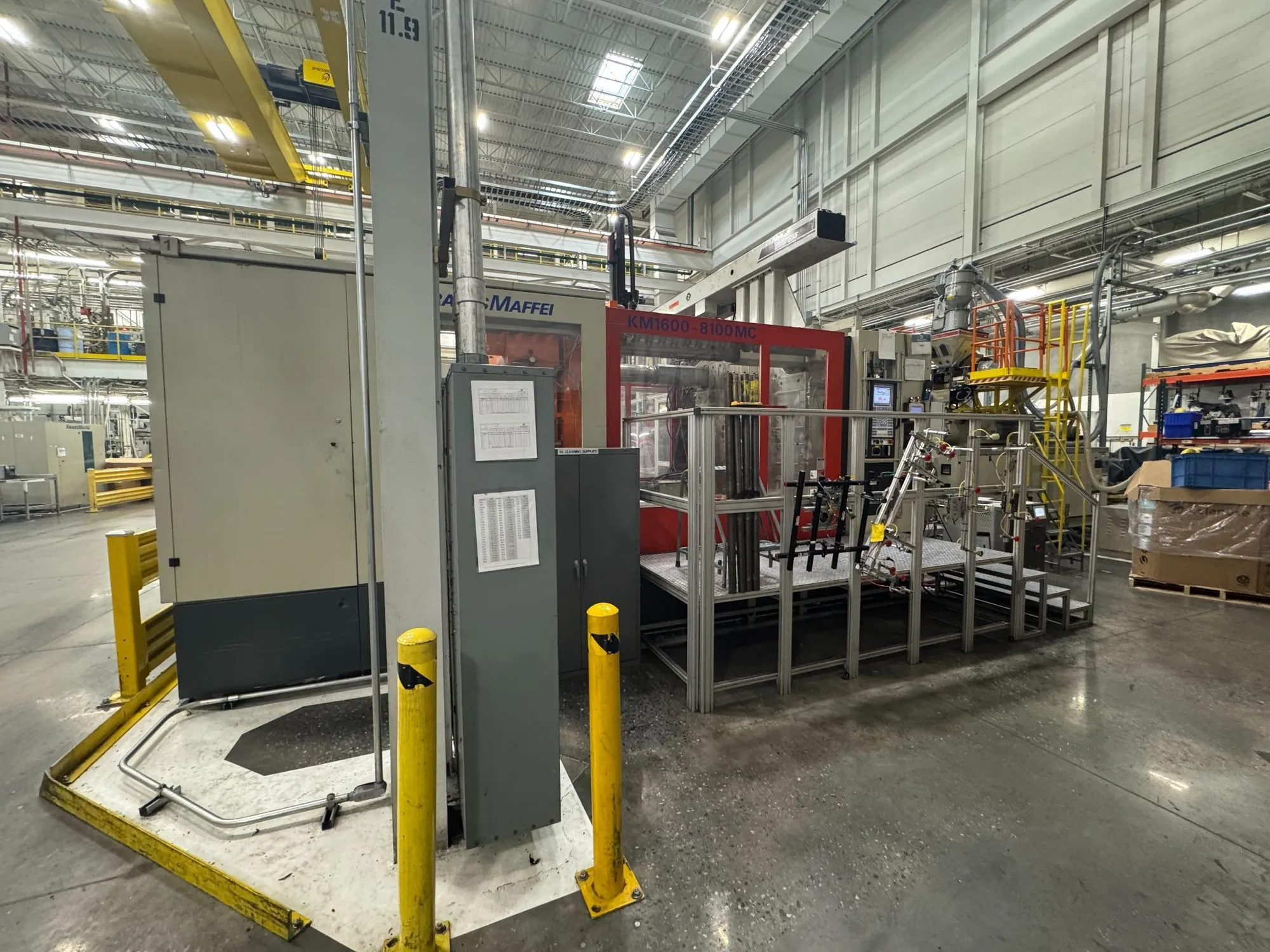 Used 2001 KRAUSS MAFFEI 1600-8100 MC Injection Molding Machines SE1112 ...