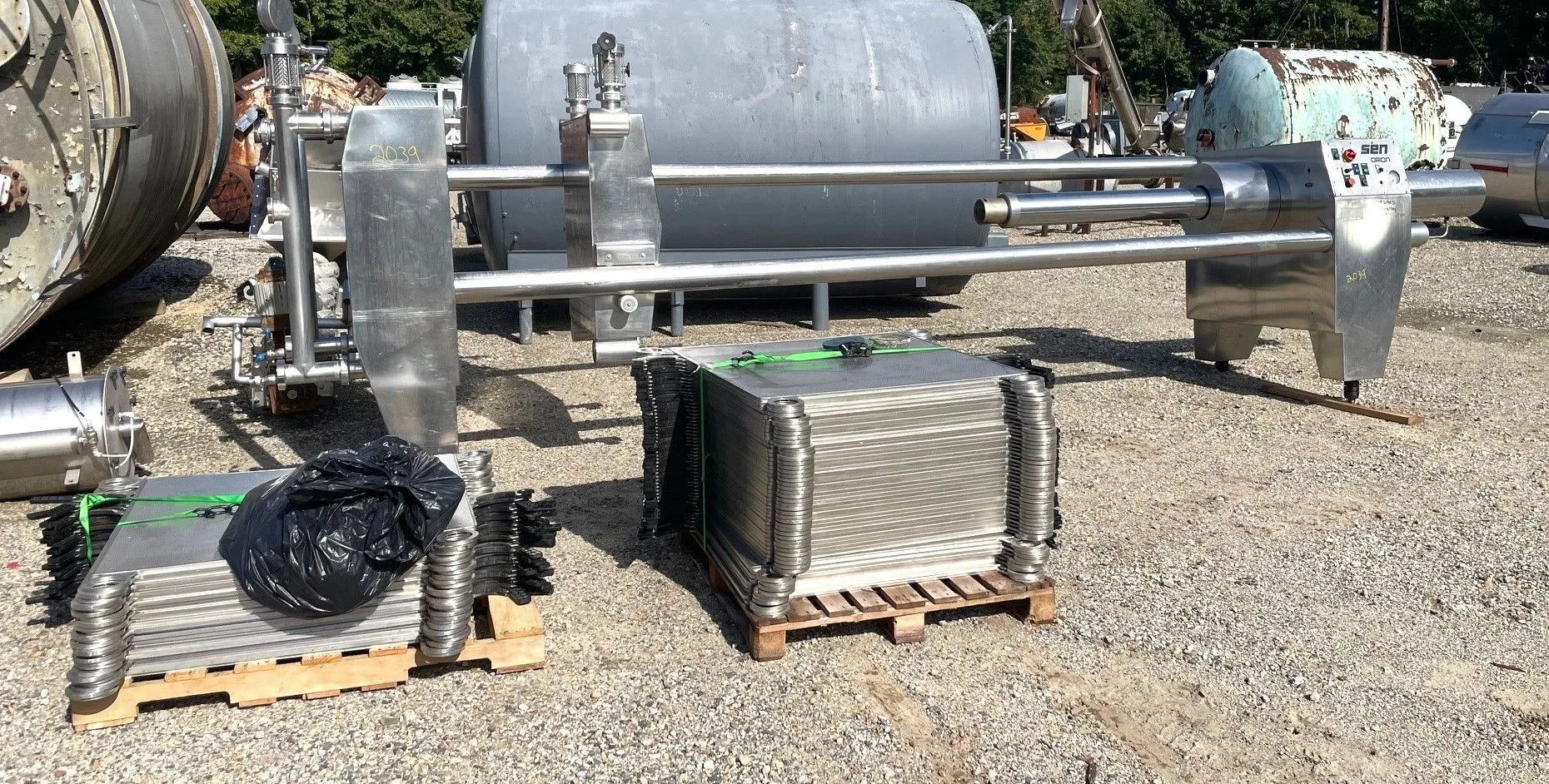 Used Seitz Enzinger Noll Stainless Steel Polishing Filter Press FILTERS ...