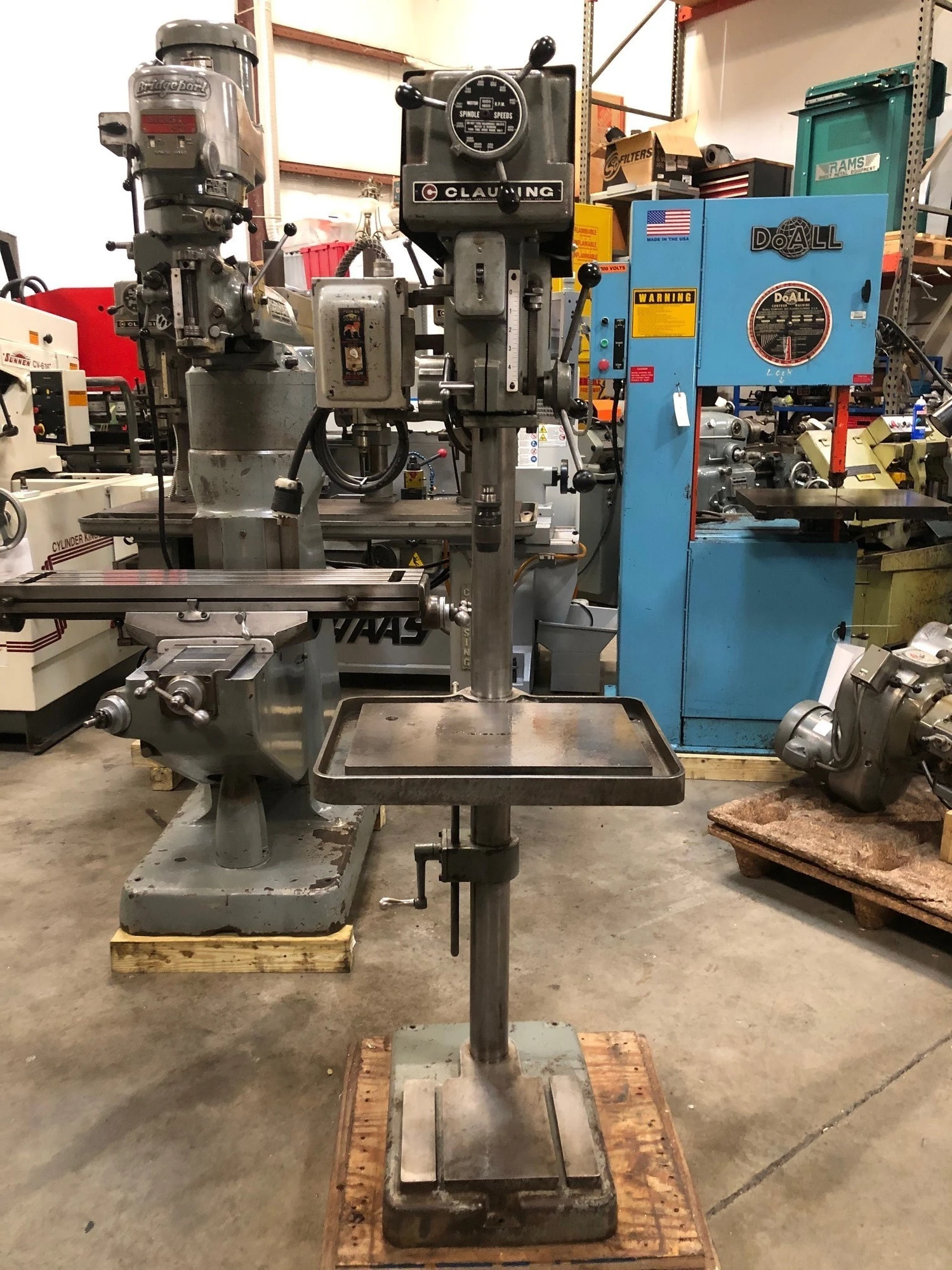 Used CLAUSING 1771 Heavy Duty & Sensitive Single Spindle Drills 5110 | GMT