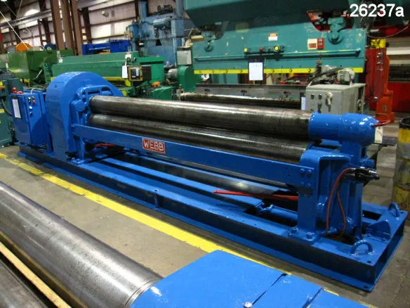 USED 10 FT. X 1/4" WEBB PLATE ROLL #26237 | Kempler Industries