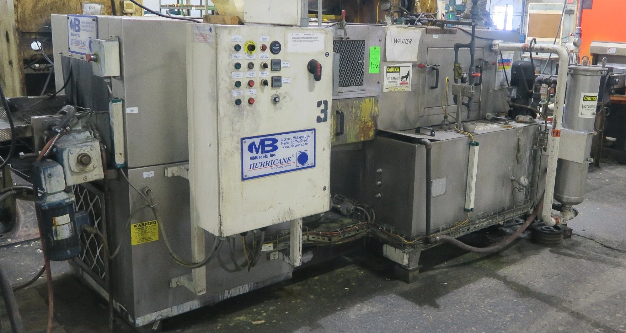 Used 2012 MIDBROOK Cyclone Pass-Thru Washer | Benchmark Machine Tools
