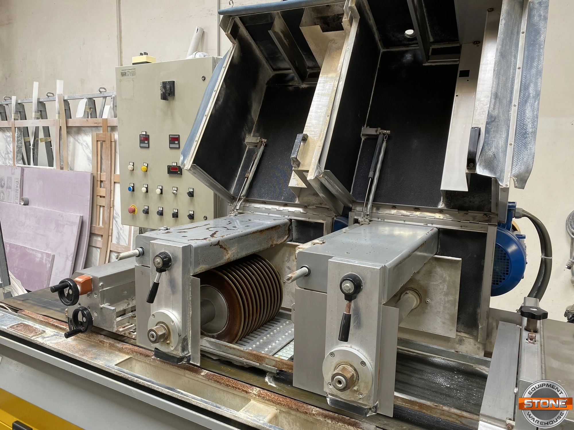 Used 2001 PRAGMA SECO 502 DUAL-HEAD Mosaic Saws 17749 | STONE EQUIPMENT ...