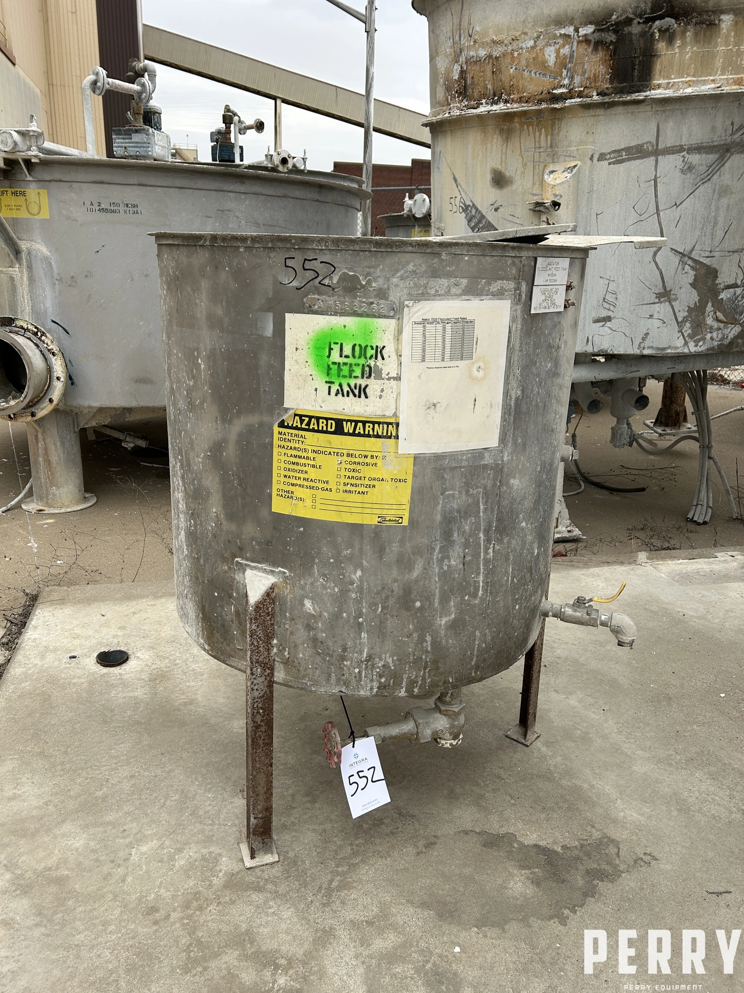 Used STAINLESS STEEL TANK 150 GALLON Stainless Steel Tanks V889-552 ...