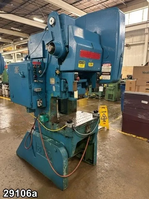 Used 35 Ton Bliss #C-35 O.B.I. Punch Press #29106 | Kempler Machinery