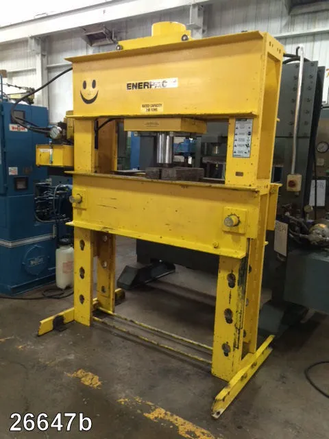 USED 200 TON ENERPAC HYDRAULIC H-FRAME PRESS #26647 | Kempler Machinery
