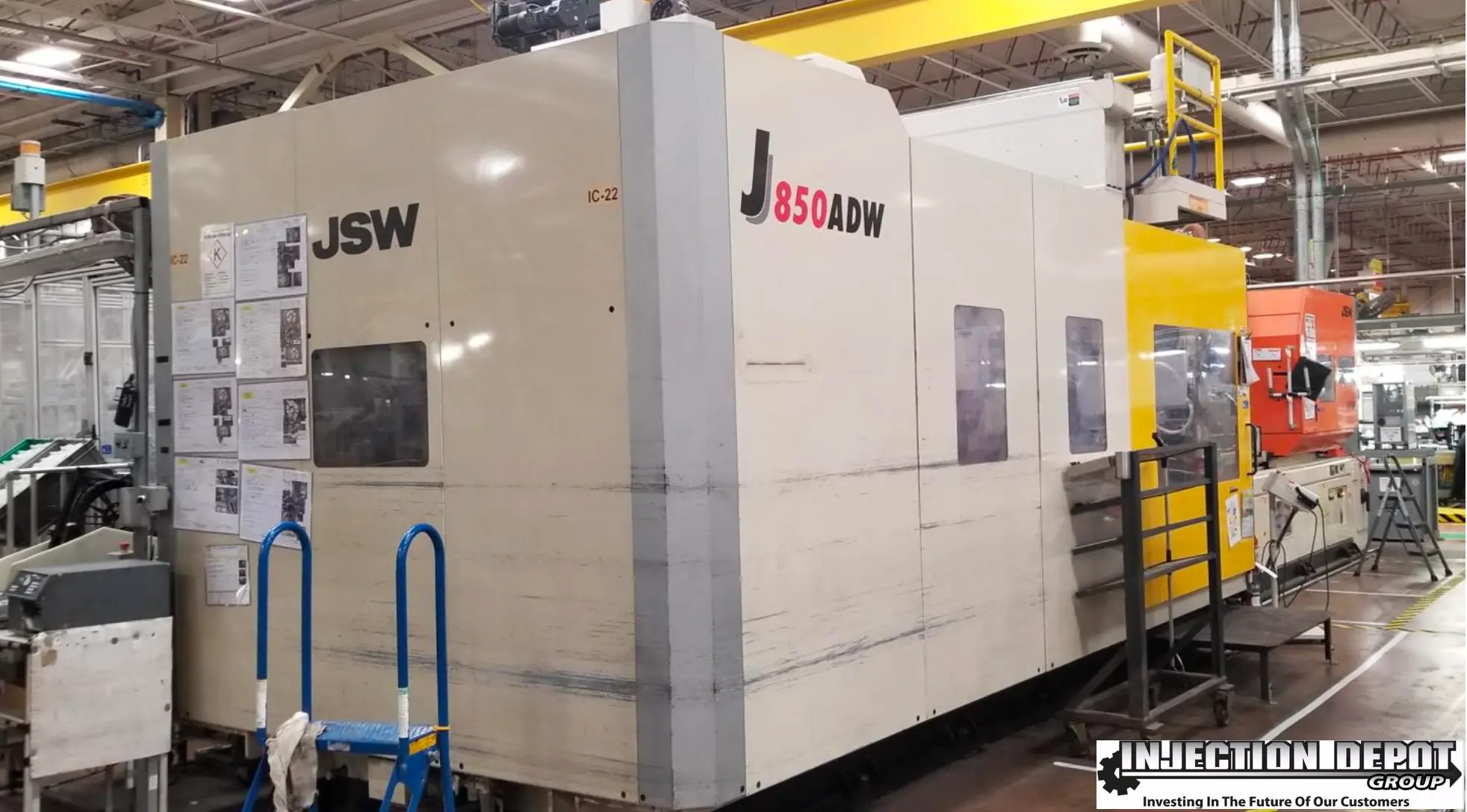 Used 2014 JSW J850ADW-3100H HORIZONTAL INJECTION MOULDING MACHINES ...