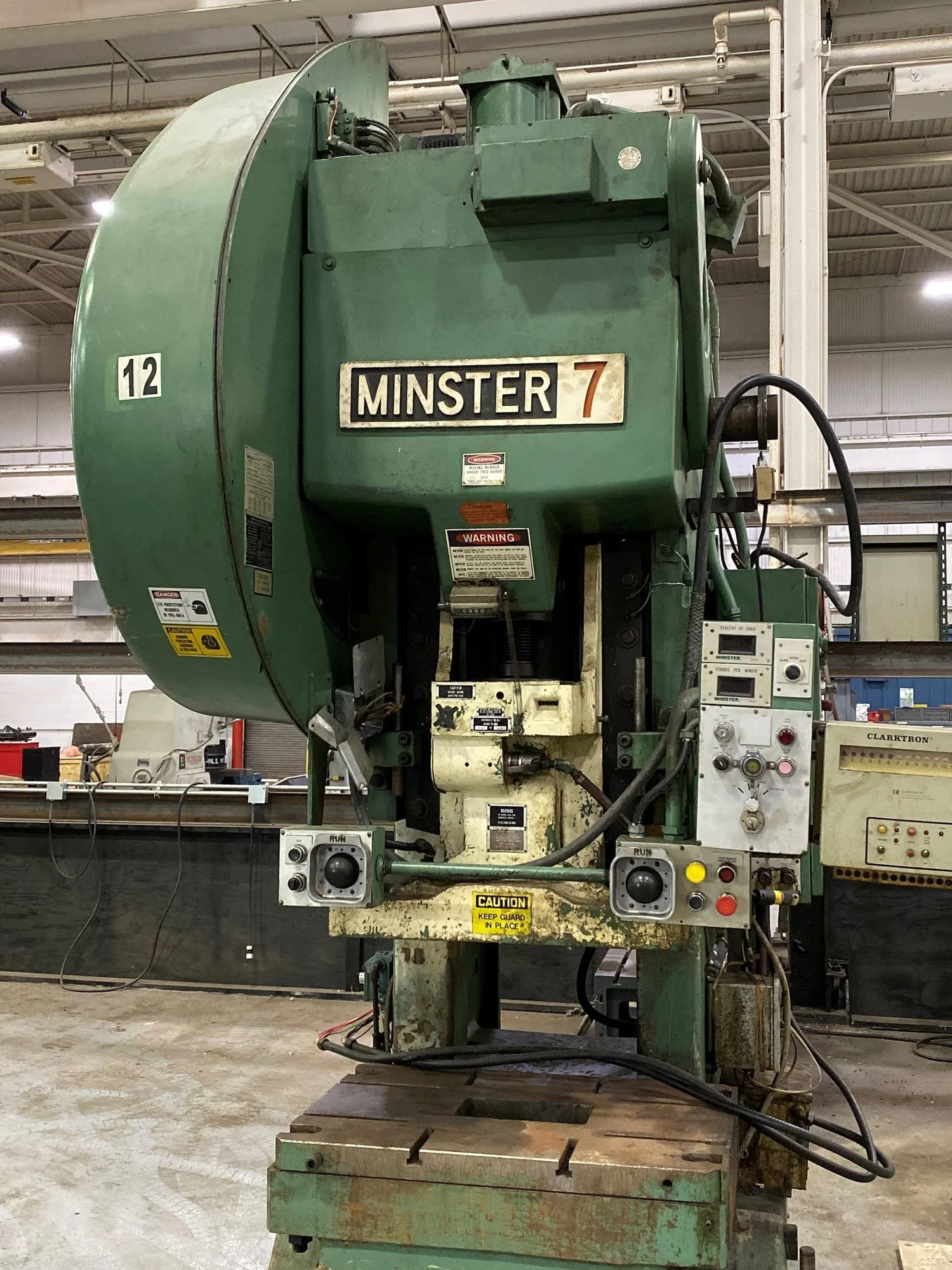 Used 1985 MINSTER #7 OBI FLYWEEL OBI / Gap Frame Press 11290 ...