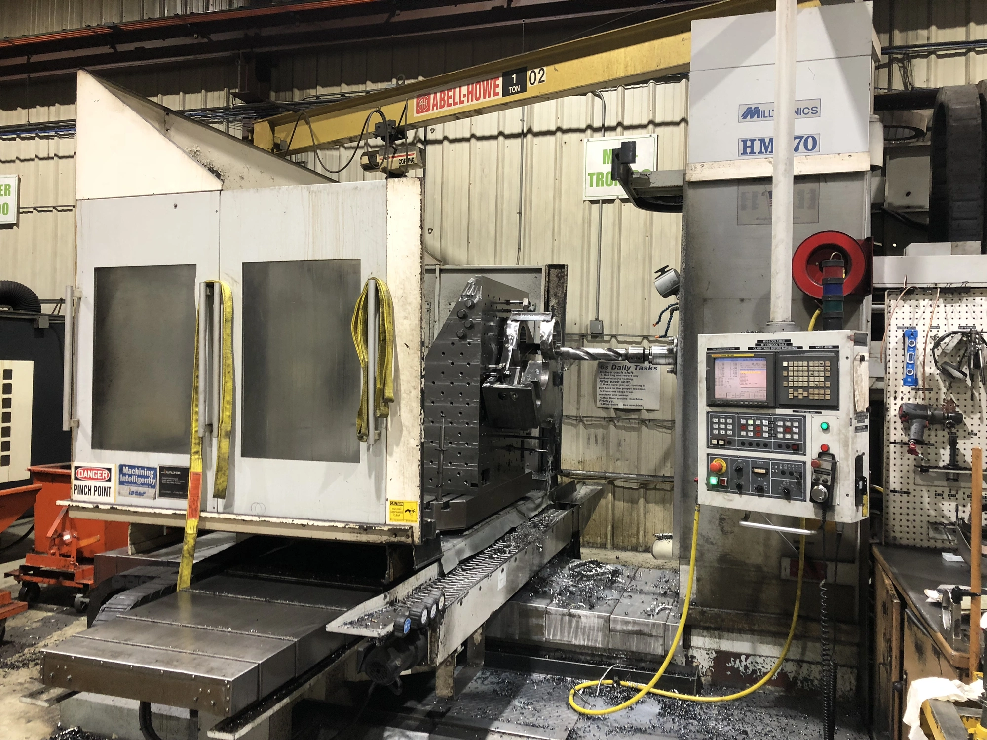 Used 2006 MILLTRONICS HMC-70 Boring Mills Horizontal Table Type 7076 ...