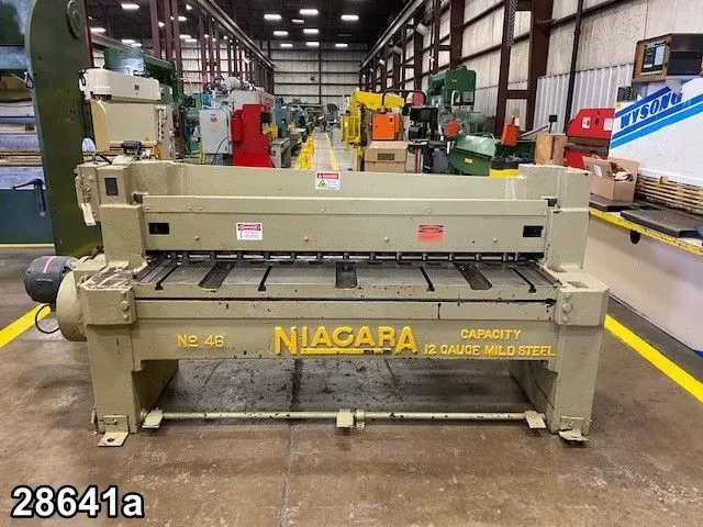 Used 6 Ft. X 12 Ga. Niagara #46 Metal Shear #28641 | Kempler Industries