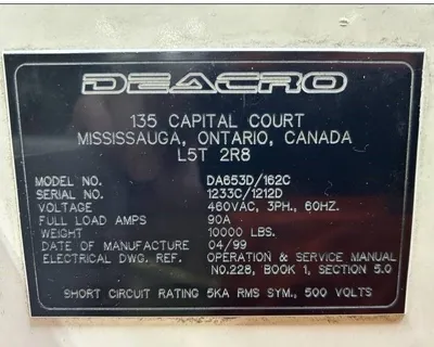 Used 1999 DEACRO 653D /162C Slitters & Perforators, slitter rewinder ...