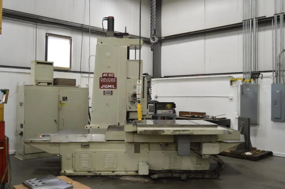 Used DEVLIEG 4K60 CNC JIG MILL Boring Mills-Horiz. Table Type 52588 ...