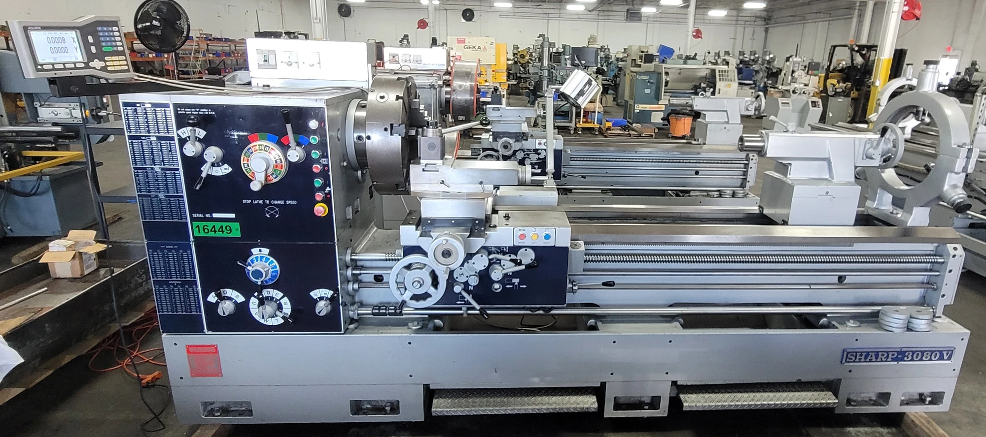 Used 2012 SHARP 3080V Lathes, Gap Bed 1698 | Machinery Central