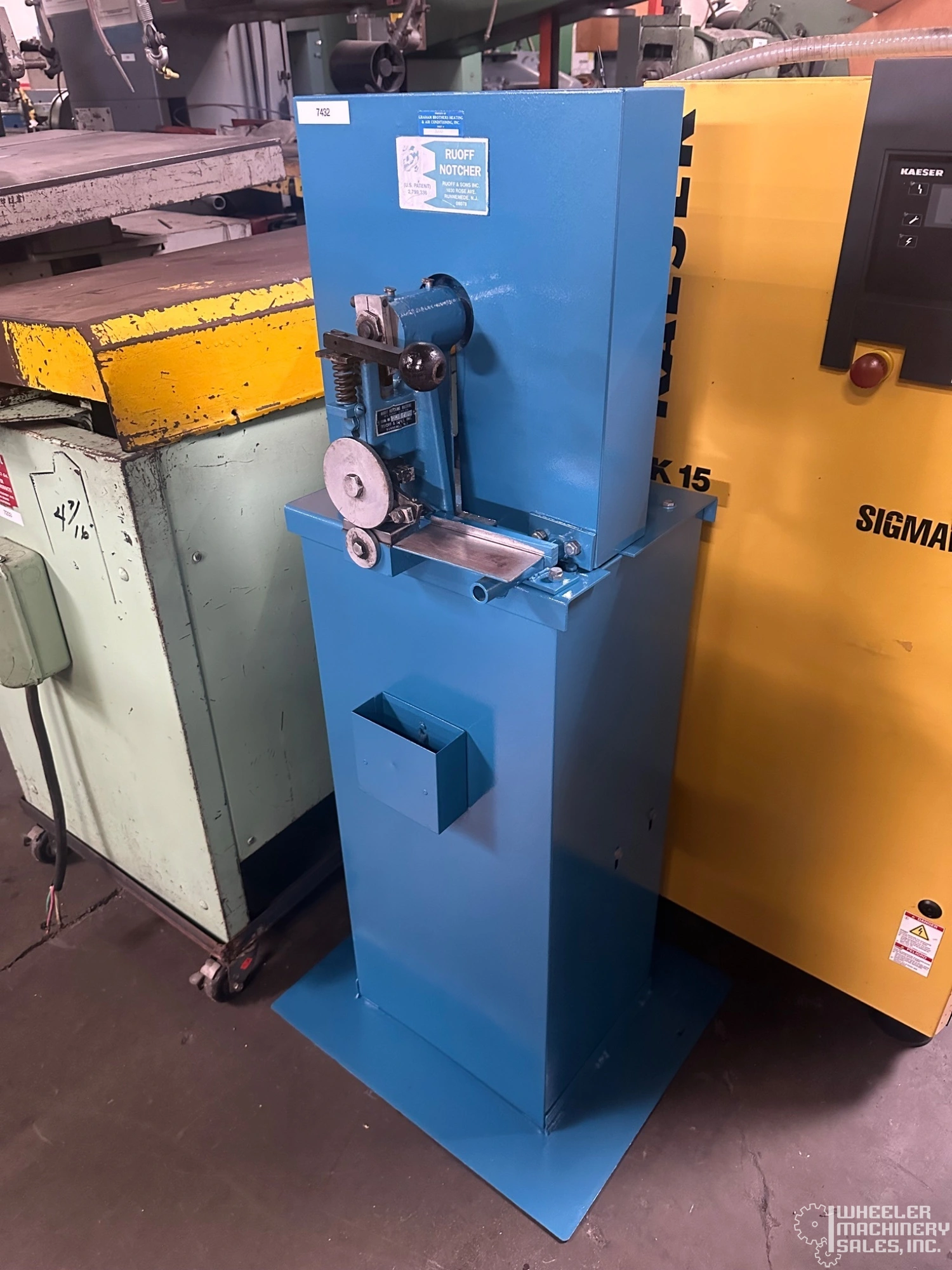Used RUOFF V-NOTCH NOTCHING MACHINES 7432 | Wheeler Machinery Sales