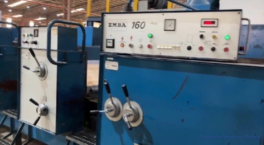 Used 1990 EMBA 160 Flexo Folder Gluer 71906 | Corrugated Machinery Brokers