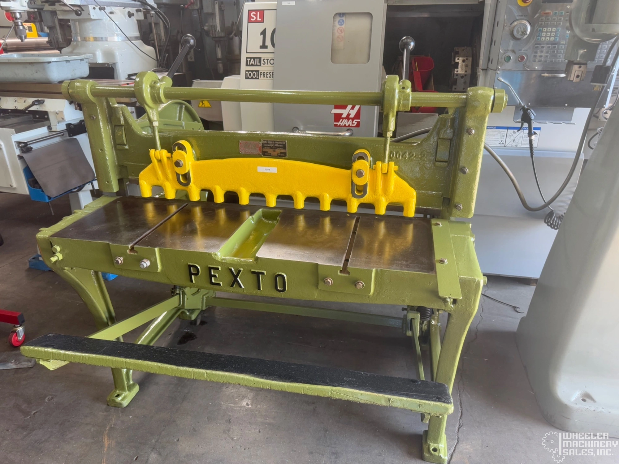 Used PEXTO XC42C SHEARS, FOOT 7504 | Wheeler Machinery Sales