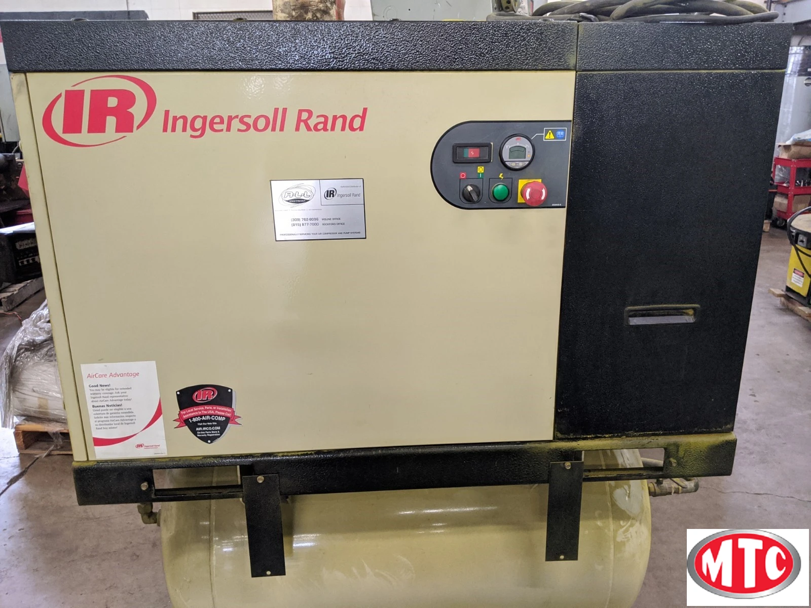 Used INGERSOL RAND IRN15H-TAS-130H Rotary Screw Air Compressors 4000 ...