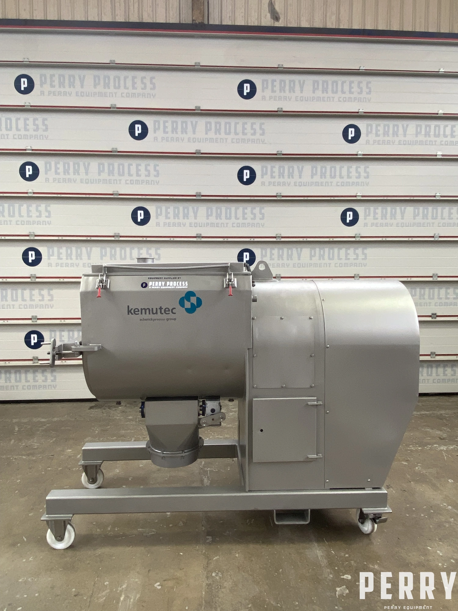 Used KEMUTEC 200EC Mixer Powder Ribbon L1509-03 | Perry Equipment