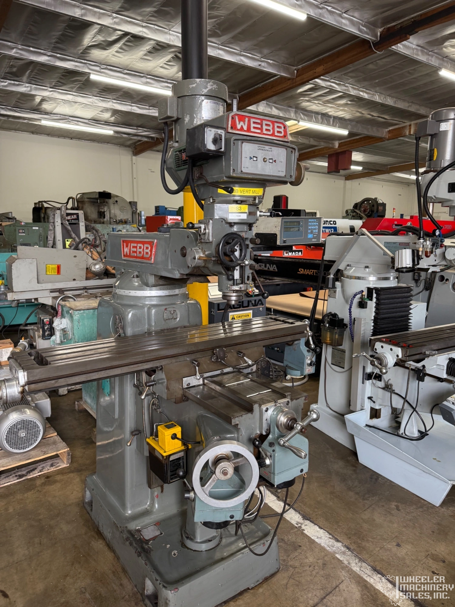 Used WEBB CHAMP 4VH MILLING MACHINES, VERTICAL 7638 | Wheeler Machinery ...