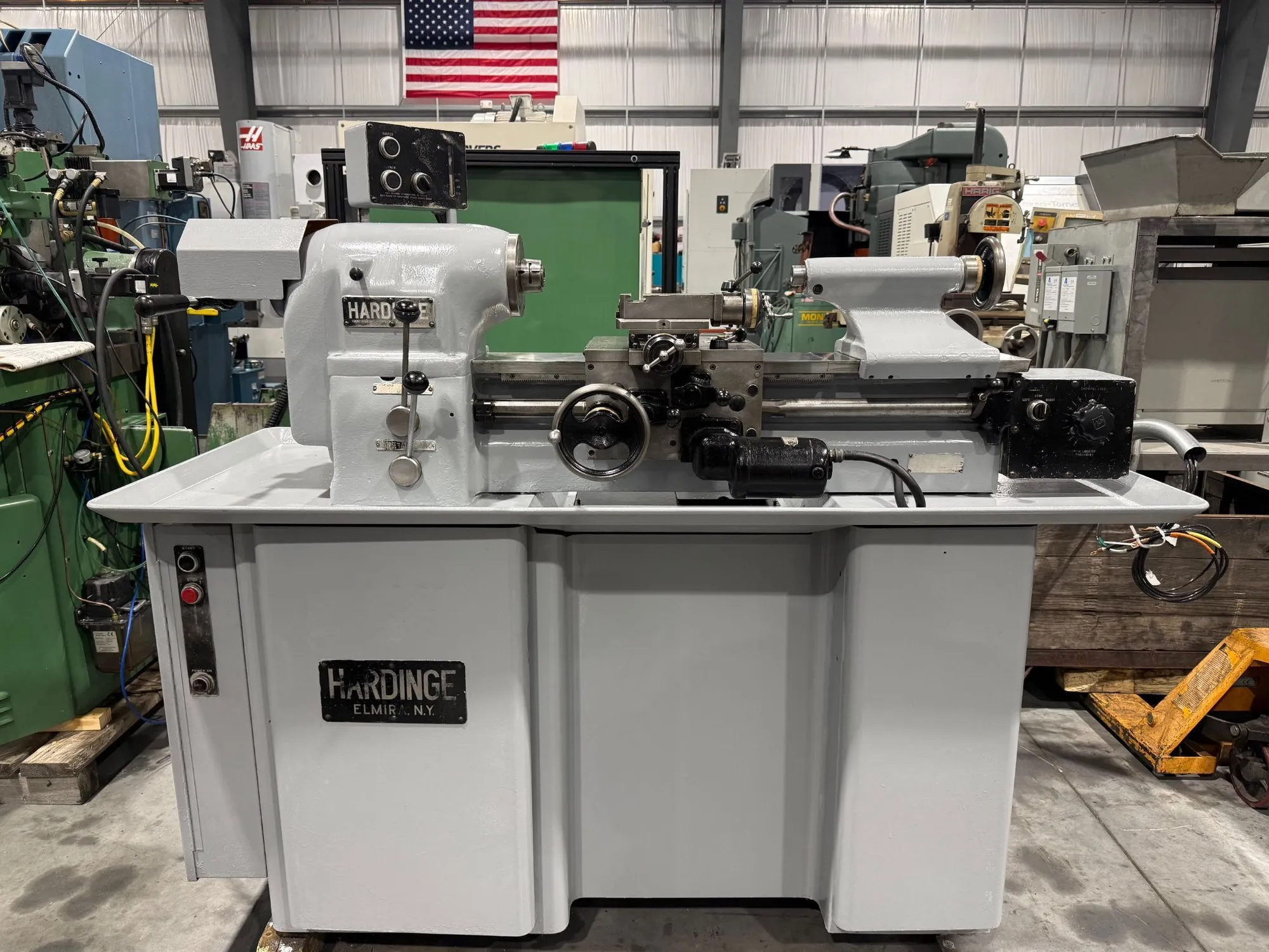 Used HARDINGE HLV-TFB Engine Lathes 8119 | GMT