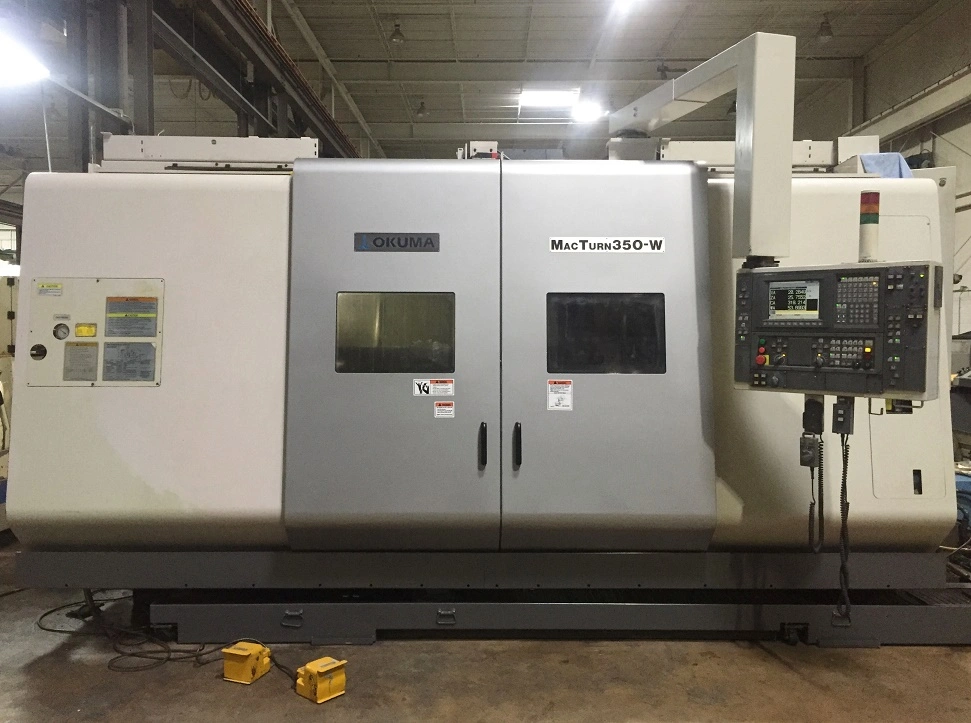 Used 2004 OKUMA MACTURN 350W 2ST 1500 Lathes CNC 7709 | USED CNC WAREHOUSE