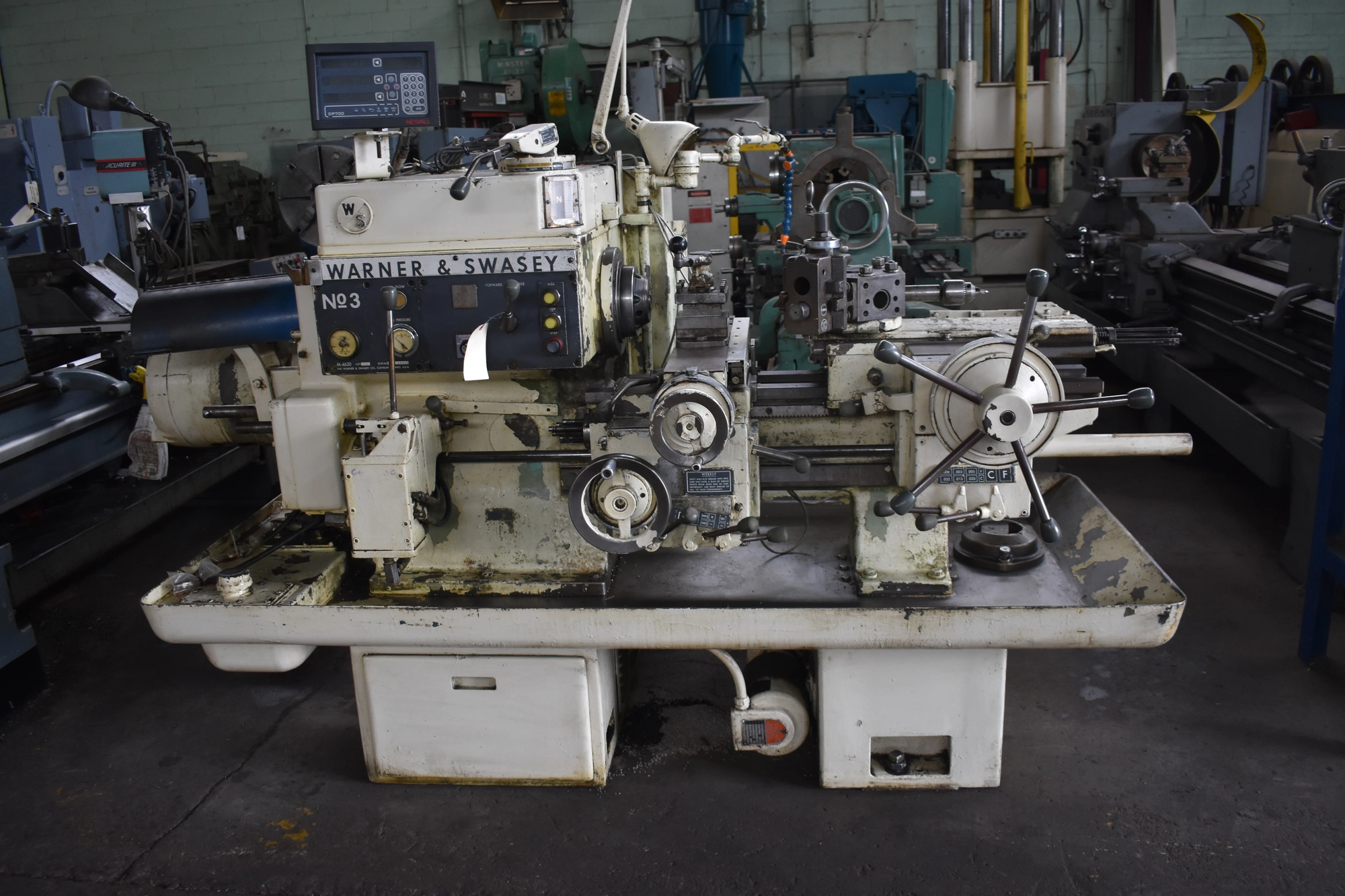 Used WARNER & SWASEY 3 Turret Lathes (Ram & Saddle) 30360 | Mohawk ...