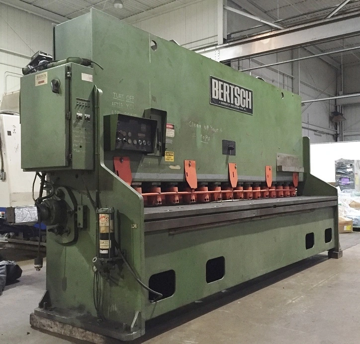 Used 1984 BERTSCH MODEL 500 1/2" X 12' HYD SHEAR Shears-Power Squaring ...