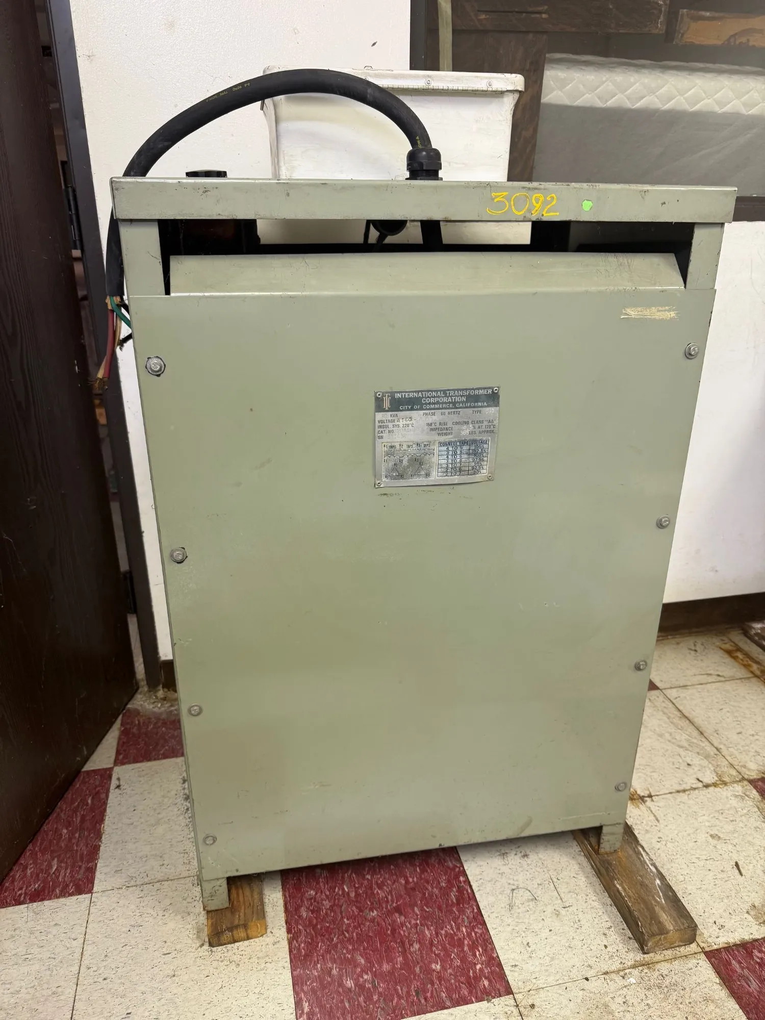 Used INTERNATIONAL HTD TRANSFORMERS, 3 PHASE, 60 CYCLE, SUBSTATION 2875 ...