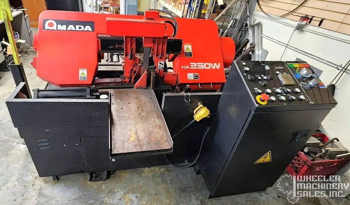 Used 2018 AMADA HA-250W SAWS, BAND, HORIZONTAL 7811 | Wheeler Machinery ...