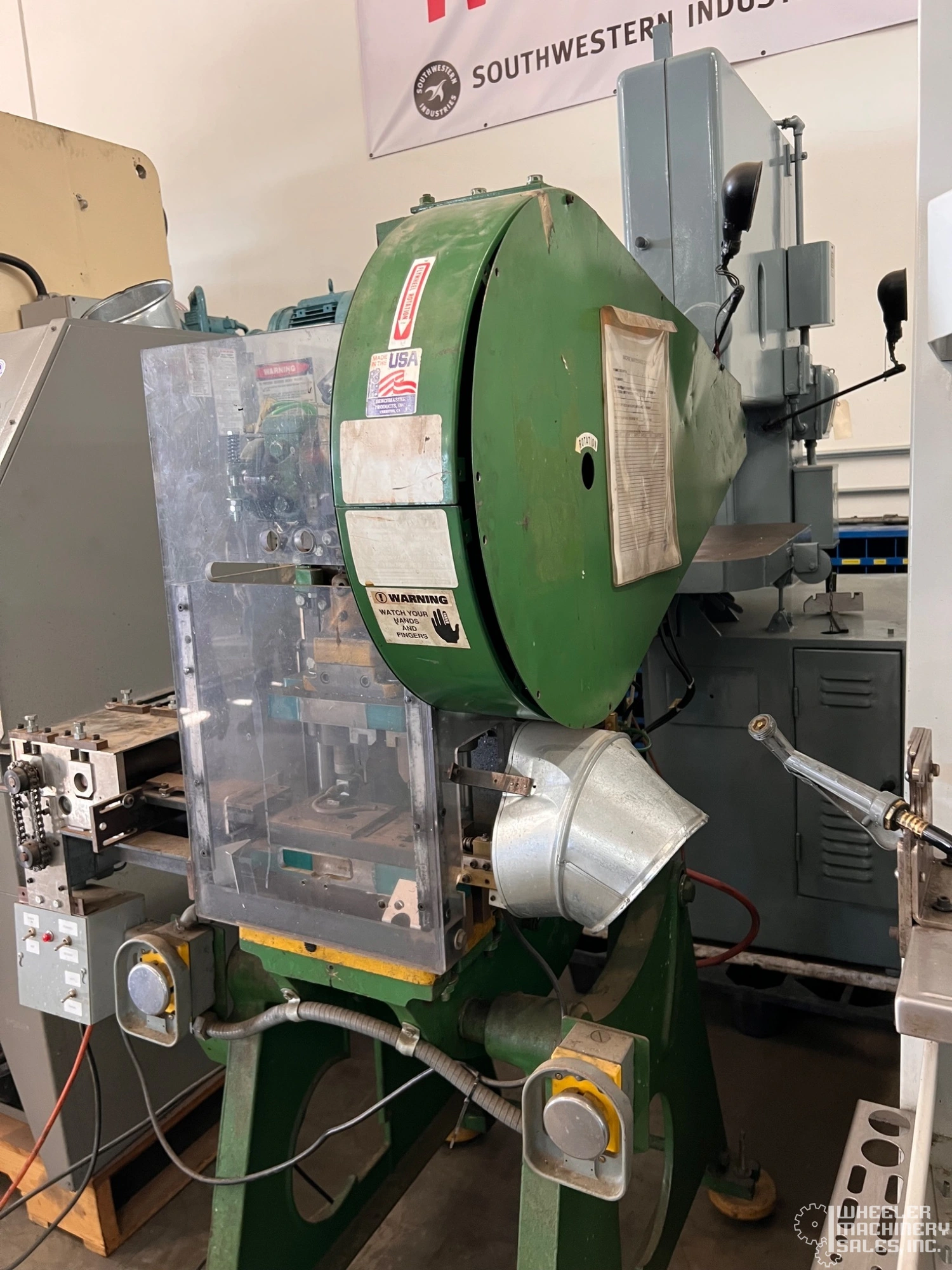 Used BENCHMASTER 195-X PRESSES, O.B.I., FLYWHEEL, SINGLE CRANK 7516 ...