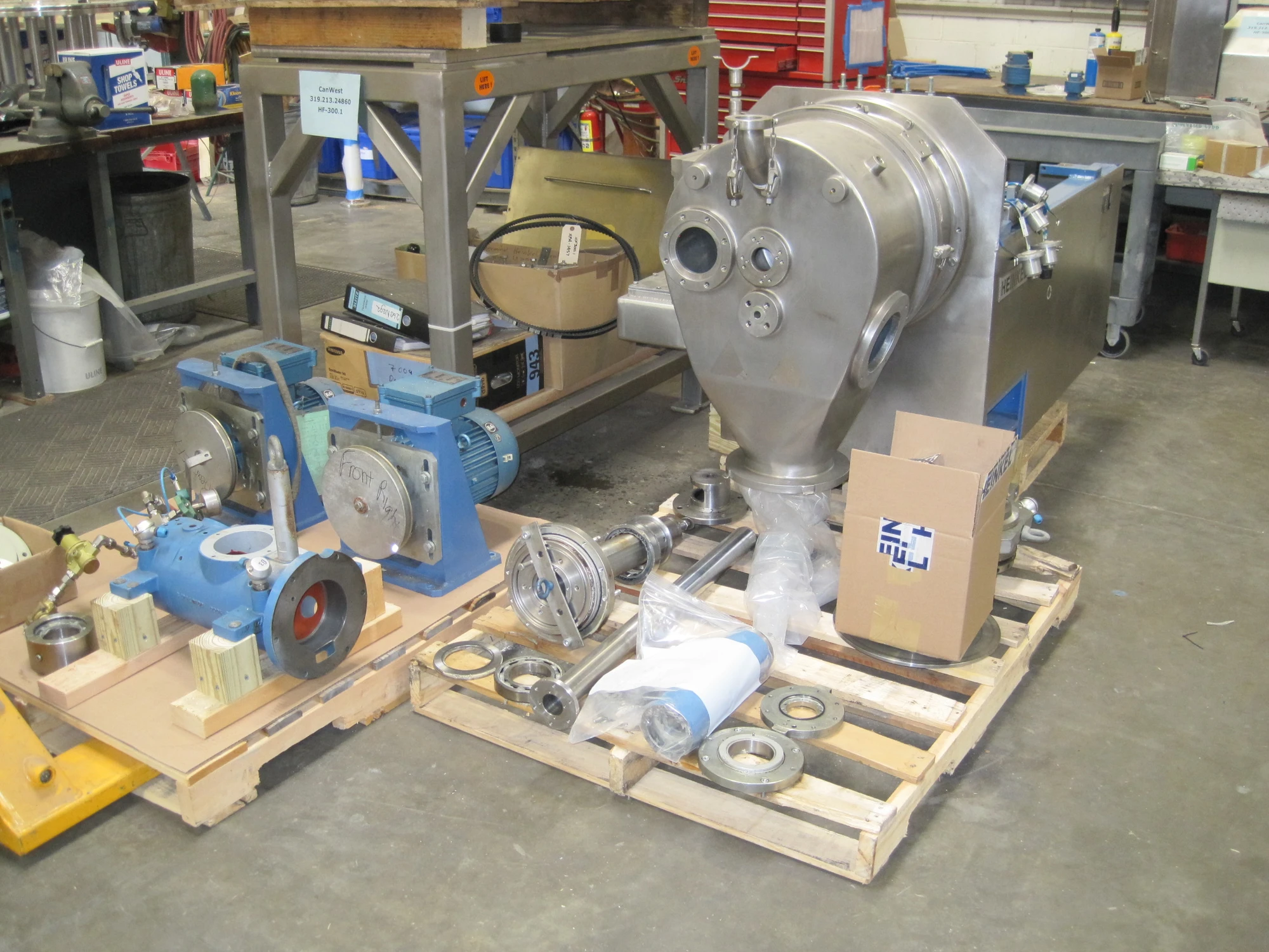 Heinkel Inverting Filter Centrifuge model HF-300.1 for sale | EcReCon Inc